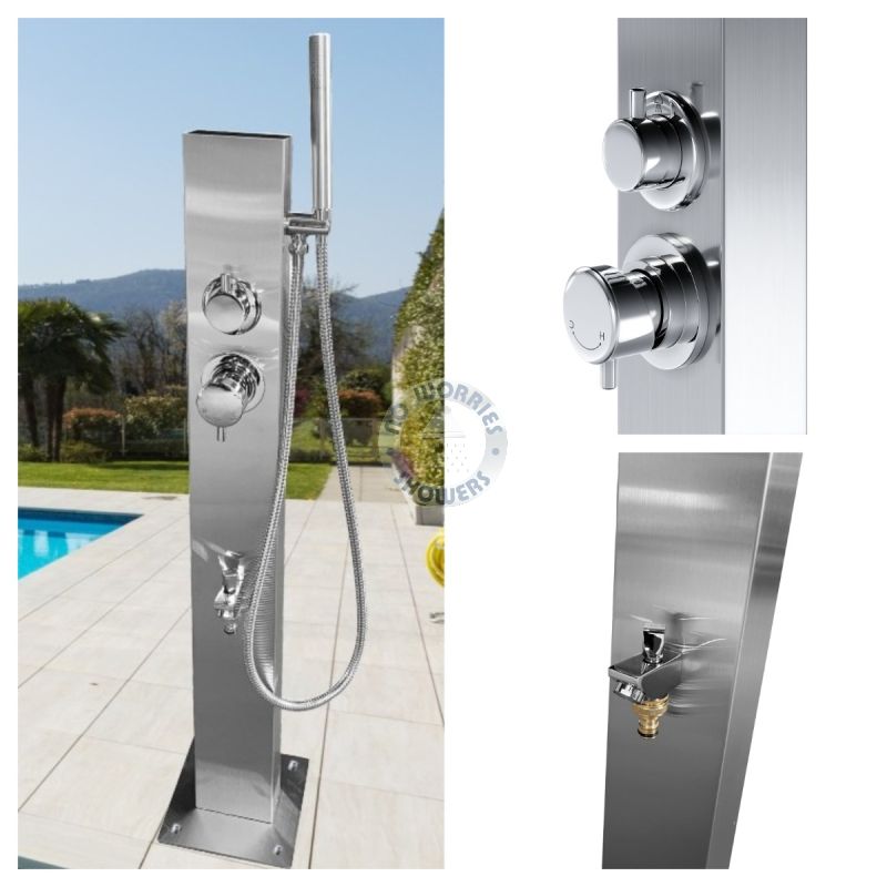 Rio Wash Station 316L Marine Stainless Steel with Garden Hose Nib, Hot ...